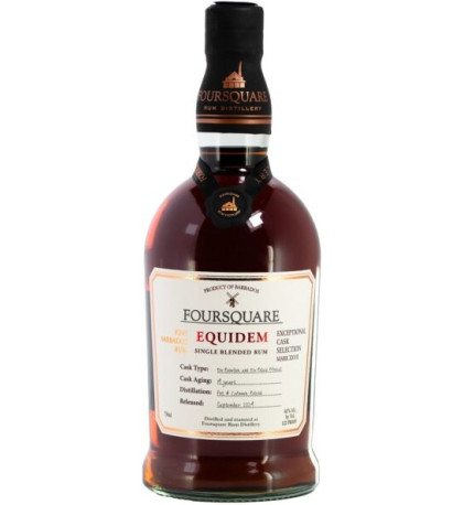 Foursquare Rum Distillery Exceptional Cask Selection Mark XXVII Equidem 14 Year Old Single ...